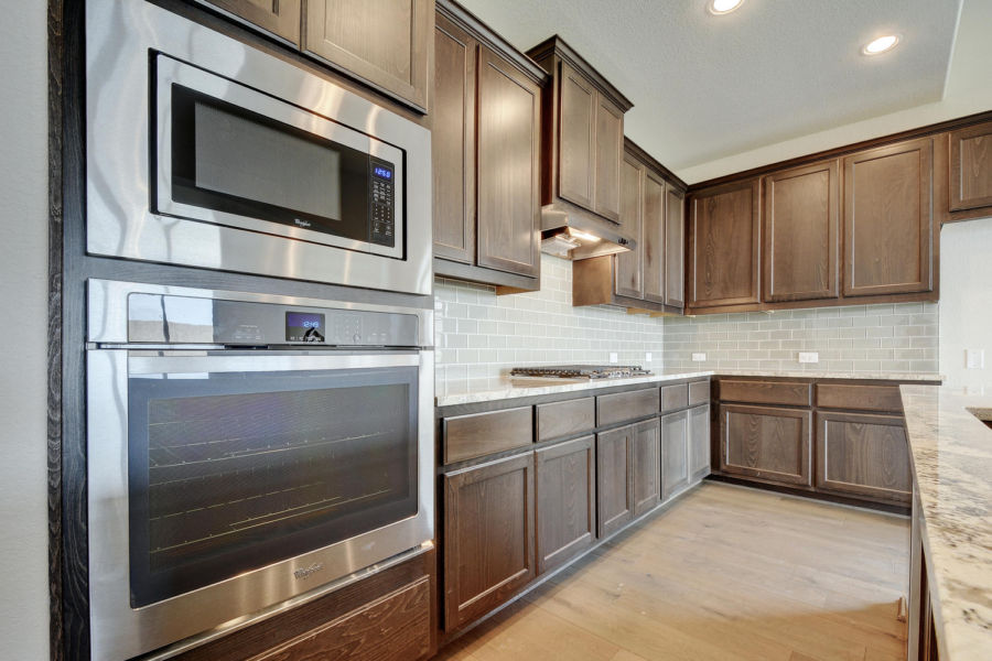 Driftwood Gray Stained Cabinets - Burrows Cabinets - central Texas ...