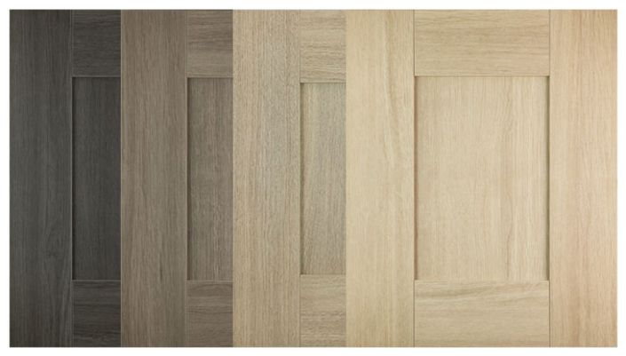 Straight Rift Grain Pattern Cabinets - Burrows Cabinets - Texas builder ...